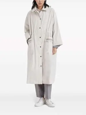 Brunello Cucinelli Single-breasted Hooded Coat