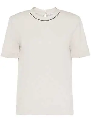 Brunello Cucinelli Monili-chain Cotton T-shirt