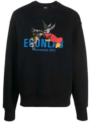 EGONLAB Cotton Graphic Print Sweatshirt