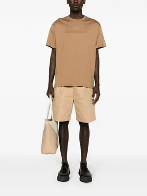 Burberry Logo-print Cotton T-shirt - Brown