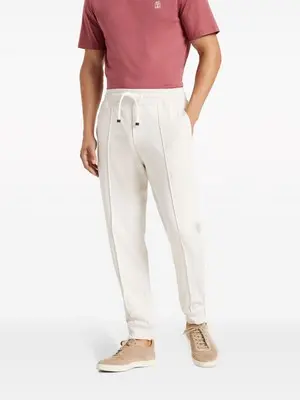 Brunello Cucinelli Drawstring-waist Tapered Track Trousers