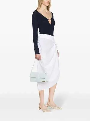 Jacquemus La Jupe Asymmetric Midi Skirt - White