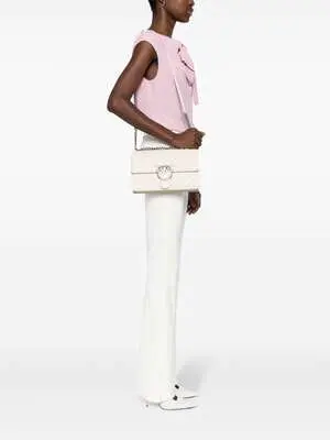 Pinko Classic Love One Shoulder Bag - White