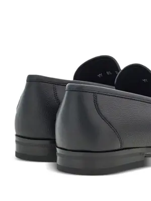 FERRAGAMO Logo-debossed Leather Loafers