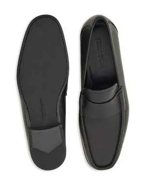 FERRAGAMO Logo-debossed Leather Loafers