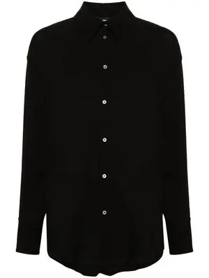 Fabiana Filippi Buttoned Crepe Shirt - Black