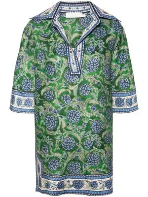 Zimmermann Floral-print Linen Shift Dress