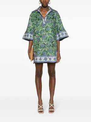 Zimmermann Floral-print Linen Shift Dress