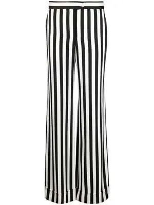 Moschino Striped Satin Palazzo Pants