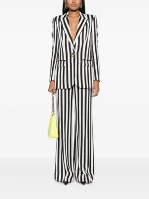 Moschino Striped Satin Palazzo Pants