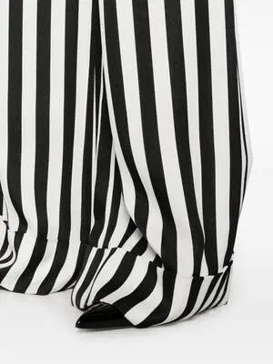 Moschino Striped Satin Palazzo Pants