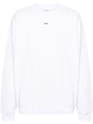 Off-White Embroidered-logo Cotton Sweatshirt