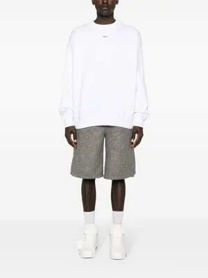 Off-White Embroidered-logo Cotton Sweatshirt