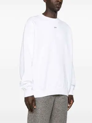 Off-White Embroidered-logo Cotton Sweatshirt