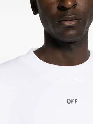 Off-White Embroidered-logo Cotton Sweatshirt