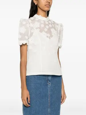 Zimmermann Matchmaker Lift Off Appliquéd Blouse