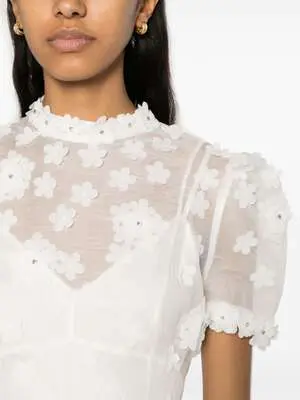 Zimmermann Matchmaker Lift Off Appliquéd Blouse