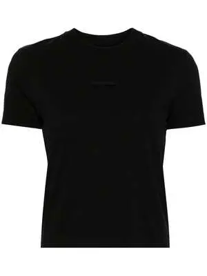 Jacquemus Le T-shirt Gros Grain Top - Black