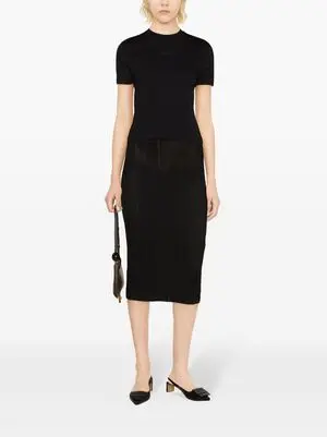 Jacquemus Le T-shirt Gros Grain Top - Black