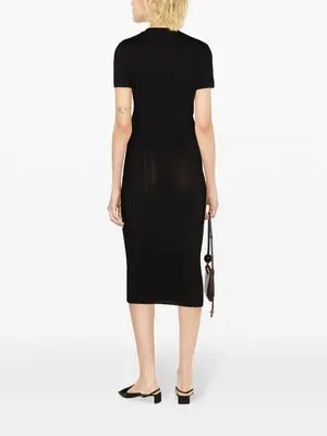 Jacquemus Le T-shirt Gros Grain Top - Black
