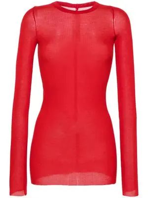 Rick Owens Long-sleeve Ribbed T-shirt