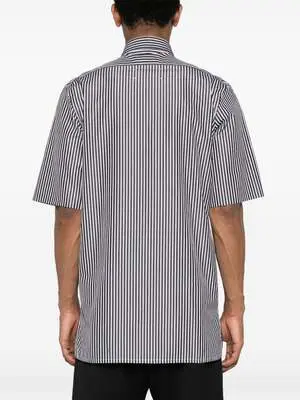 MAISON MARGIELA Embroidered-logo Striped Shirt