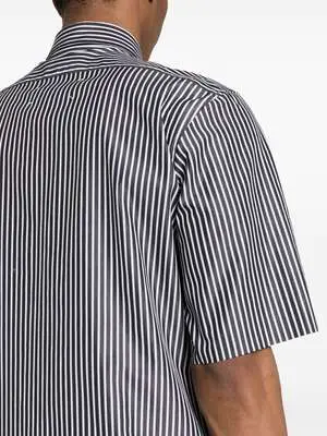 MAISON MARGIELA Embroidered-logo Striped Shirt
