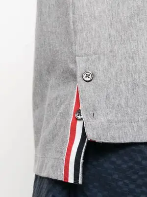 Thom Browne Rwb Stripe Cotton T-shirt - Grey