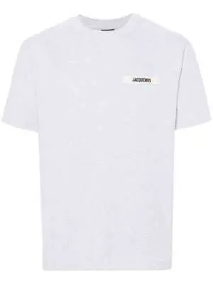 Jacquemus Le T-shirt Gros Grain Top Grey