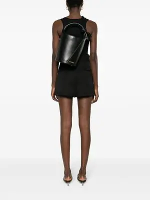 Jacquemus Le Petit Tourni Leather Bucket Bag - Black