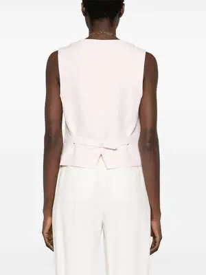 P.a.r.o.s.h V-neck Tailored Waistcoat - Pink