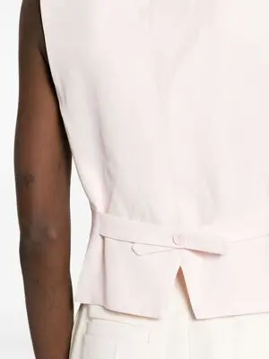 P.a.r.o.s.h V-neck Tailored Waistcoat - Pink