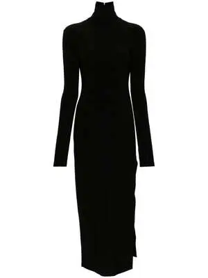 Norma Kamali Side-slit Maxi Dress