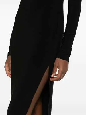 Norma Kamali Side-slit Maxi Dress