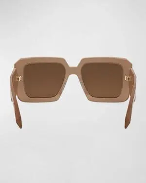 BVLGARI Serpenti Geometric Square Sunglasses - Brown