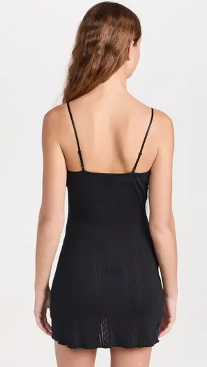 COUCOU Pointelle Knit Cami Dress