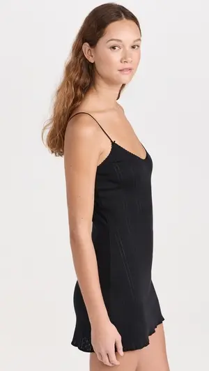 COUCOU Pointelle Knit Cami Dress
