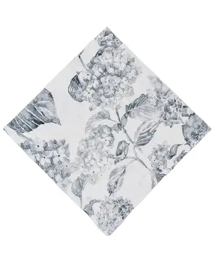 TINA CHEN DESIGNS Hydrangea Napkins, Set Of 4 - Grey