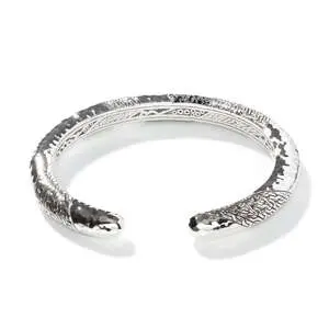 John Hardy Classic Chain Hammered Kick Cuff Bracelet