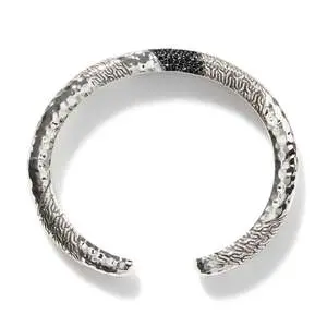 John Hardy Classic Chain Hammered Kick Cuff Bracelet
