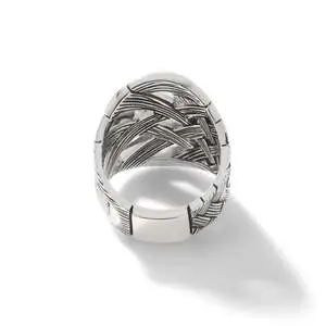 John Hardy Bamboo Woven Saddle Ring