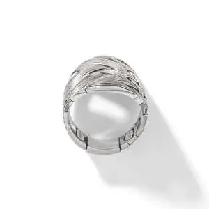 John Hardy Bamboo Woven Saddle Ring
