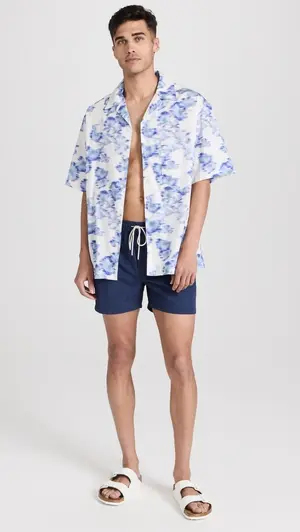 Oas Nylon Swim Shorts 5 - Navy