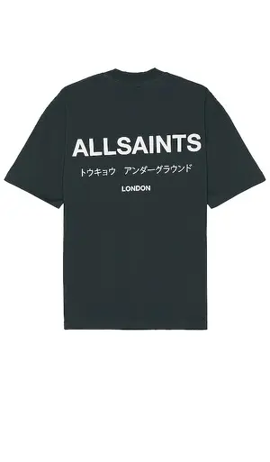 ALLSAINTS Underground Tee In Blue