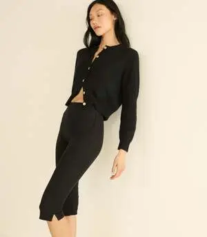 DÔEN DOEN Petra Cardigan Black