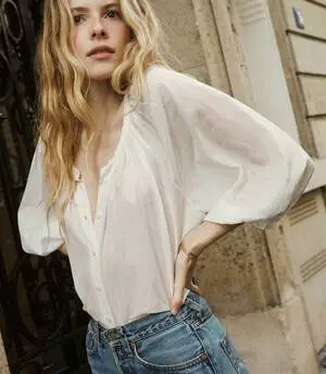 DÔEN Jiana Blouse - Salt