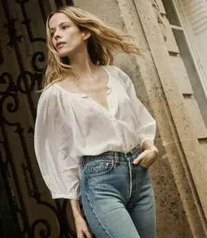DÔEN Jiana Blouse - Salt