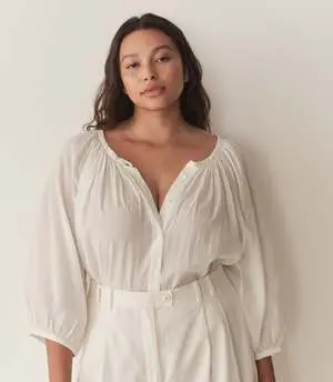 DÔEN Jiana Blouse - Salt