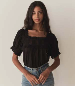 DÔEN Frances Blouse - Black