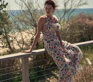 chinese dress ladies Serenade Knit Maxi Dress – Retrofete main image 1
